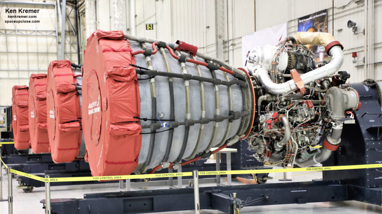 1st RS-25 Engine Attached to NASA Artemis 1 SLS Core Stage – Space UpClose