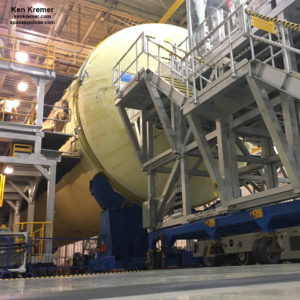 1st RS-25 Engine Attached to NASA Artemis 1 SLS Core Stage – Space UpClose