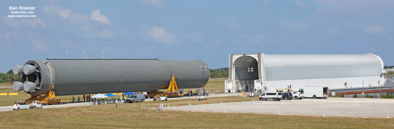 NASA’s SLS 1 Core Stage in Transit to Kennedy Space Center – Space UpClose