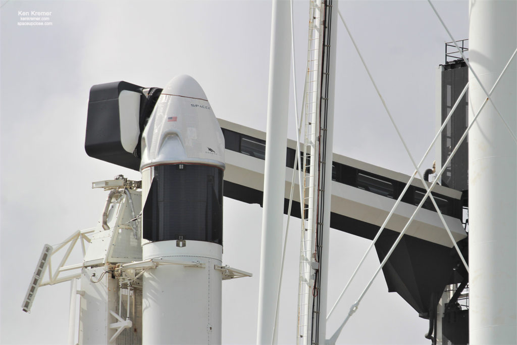Dragon Demo-2 Crew Capsule Trunk Attached as NASA Worm Returns on ...