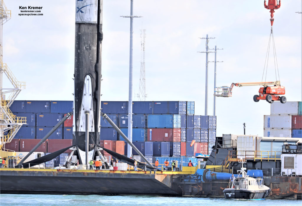 3x Recovered SpaceX Falcon 9 Returns to Port Canaveral From SpaceX ...