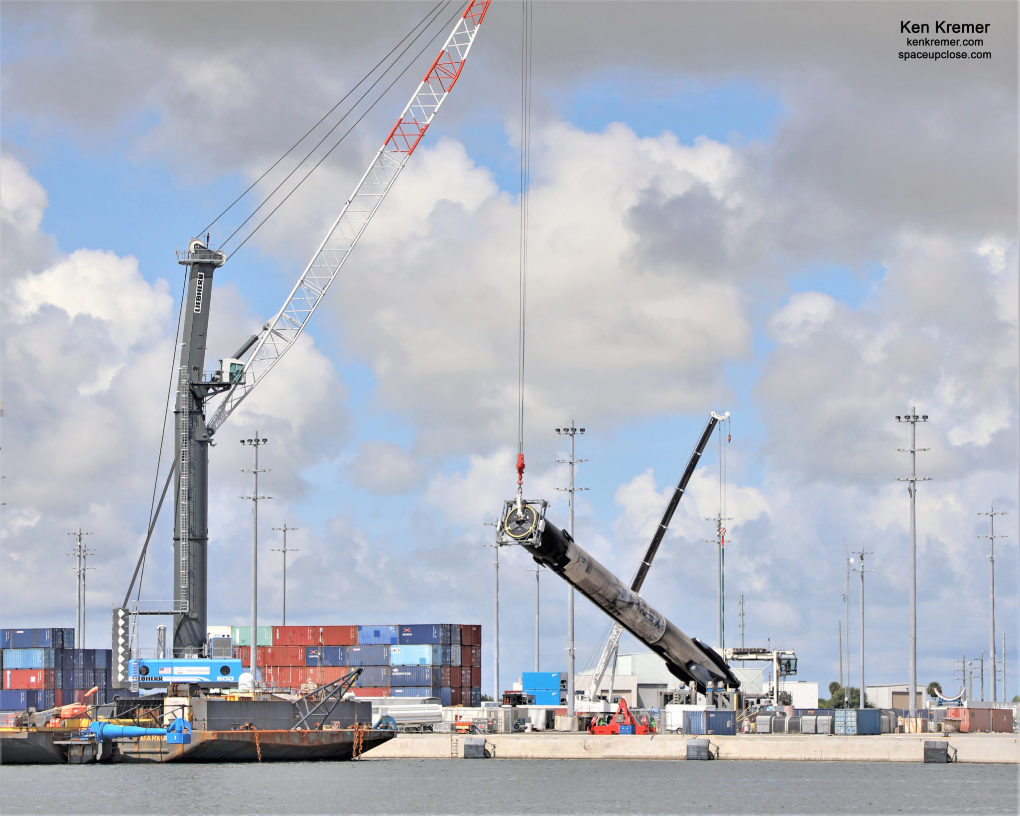 SpaceX Falcon 9 Goes Horizontal After All 4 Landing Legs Retracted ...
