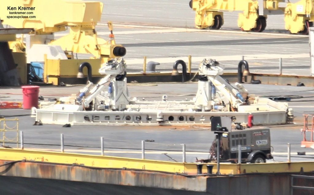 SpaceX Falcon 9 Goes Horizontal After All 4 Landing Legs Retracted ...