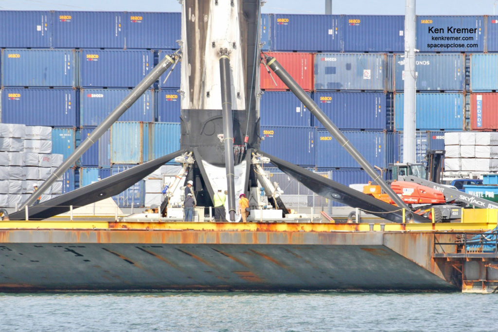 2nd Recovered SpaceX Falcon 9 in 2 Days Returns to Port Canaveral ...