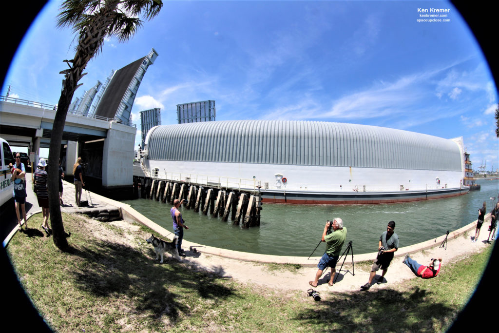 NASA’s 1st SLS Core Stage Arrives by Barge at Kennedy Space Center ...