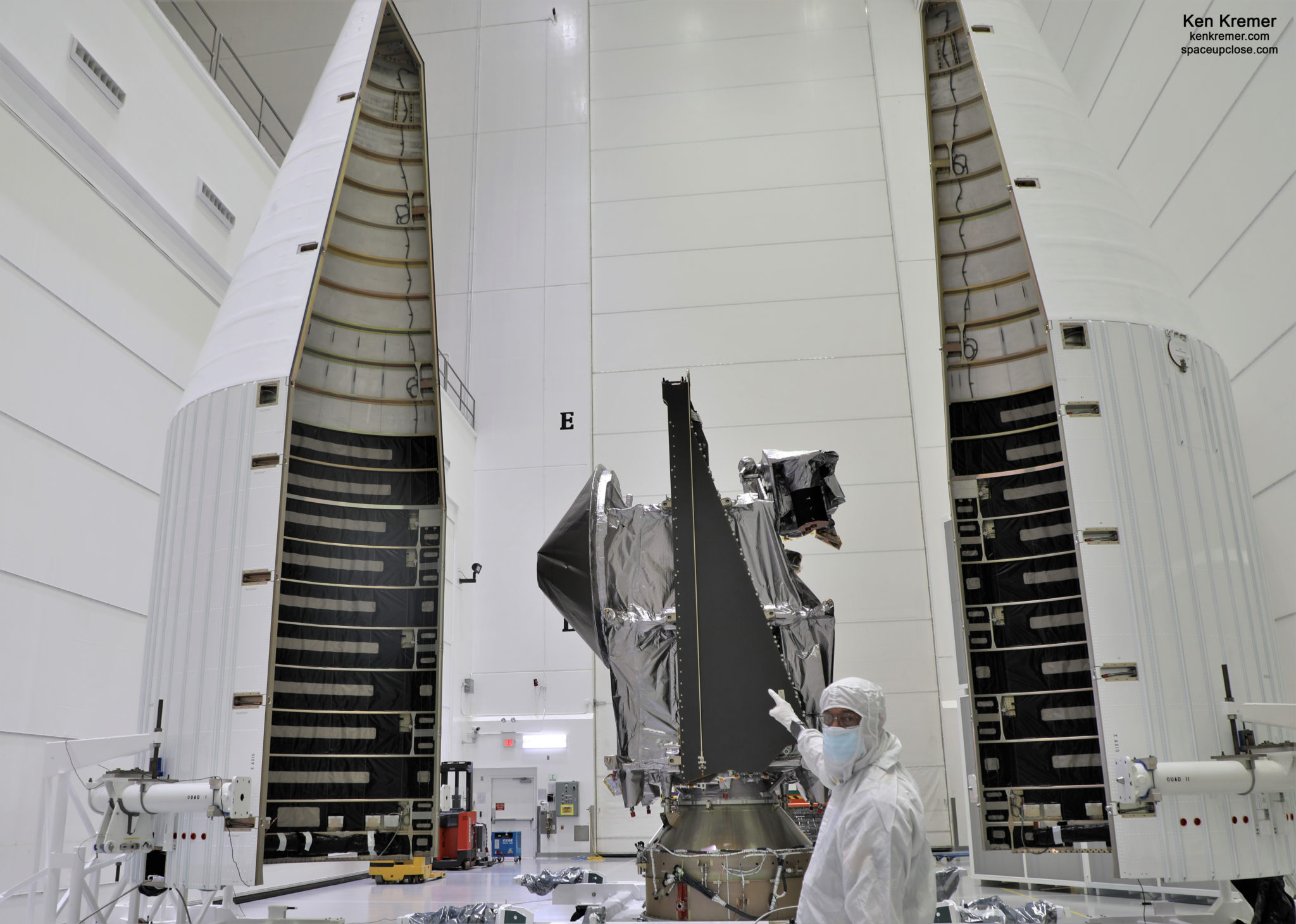 UpClose with NASA Lucy Asteroid Explorer Spacecraft in the Cleanroom ...