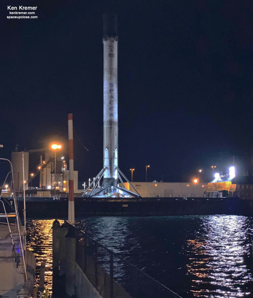 SpaceX NASA Crew-3 Landed Falcon 9 Booster Returns to Port Canaveral ...