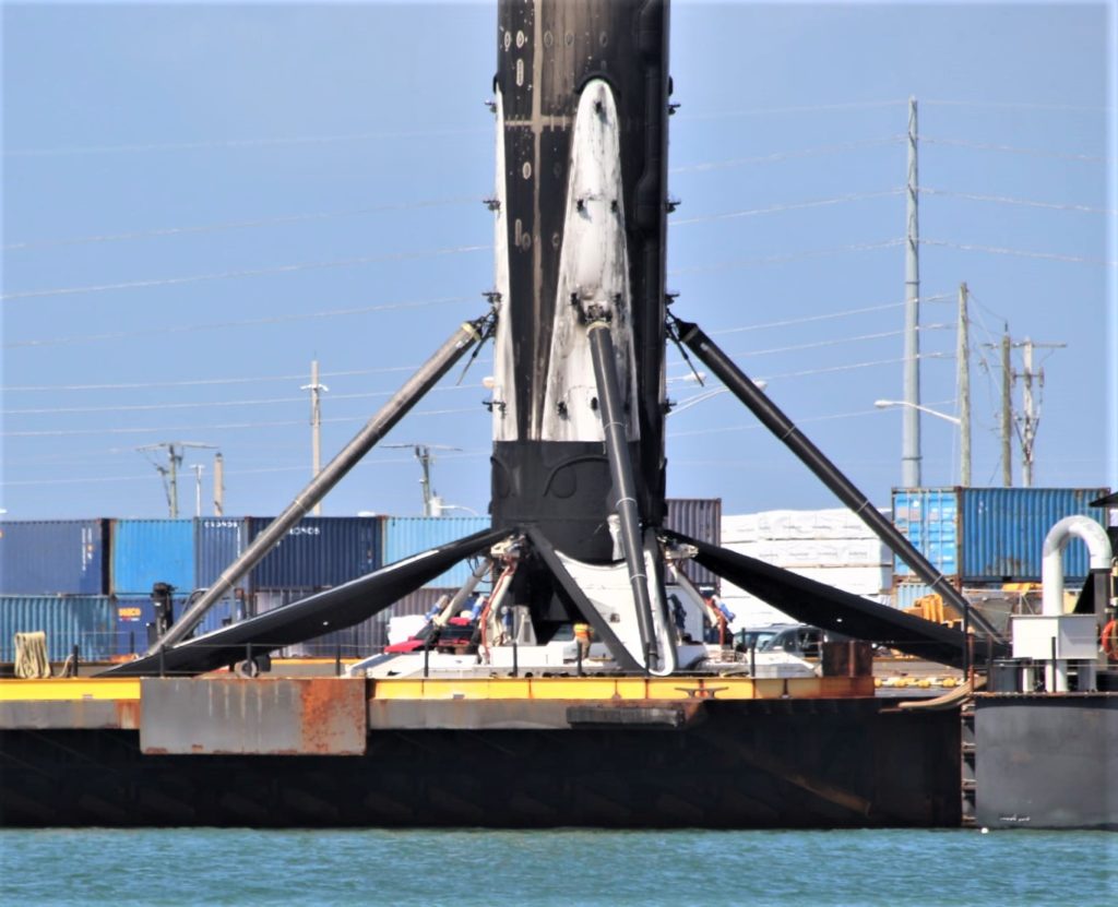 Thoroughly Sooty 11th Flown Landed Spacex Falcon 9 Booster Returns To