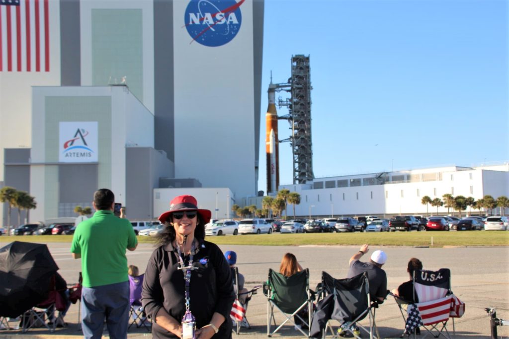 Maiden NASA SLS Mega Moon Rocket Rolls out to KSC Launch Pad for ...