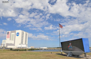 SLS Unveiled in VAB as NASA Retracts Last Work Platforms Ahead of KSC ...