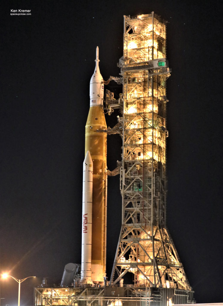 Repairs in Progress for Next Fueling Test after NASA SLS Moon Rocket ...