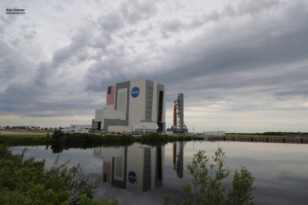Artemis 1 Moved to VAB Protective Hangar at Kennedy due to Hurricane ...