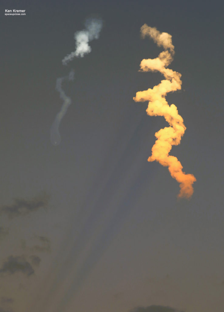 Stunning SpaceX Sunset and Moonrise launch Delivers Dual Intelsat TV ...