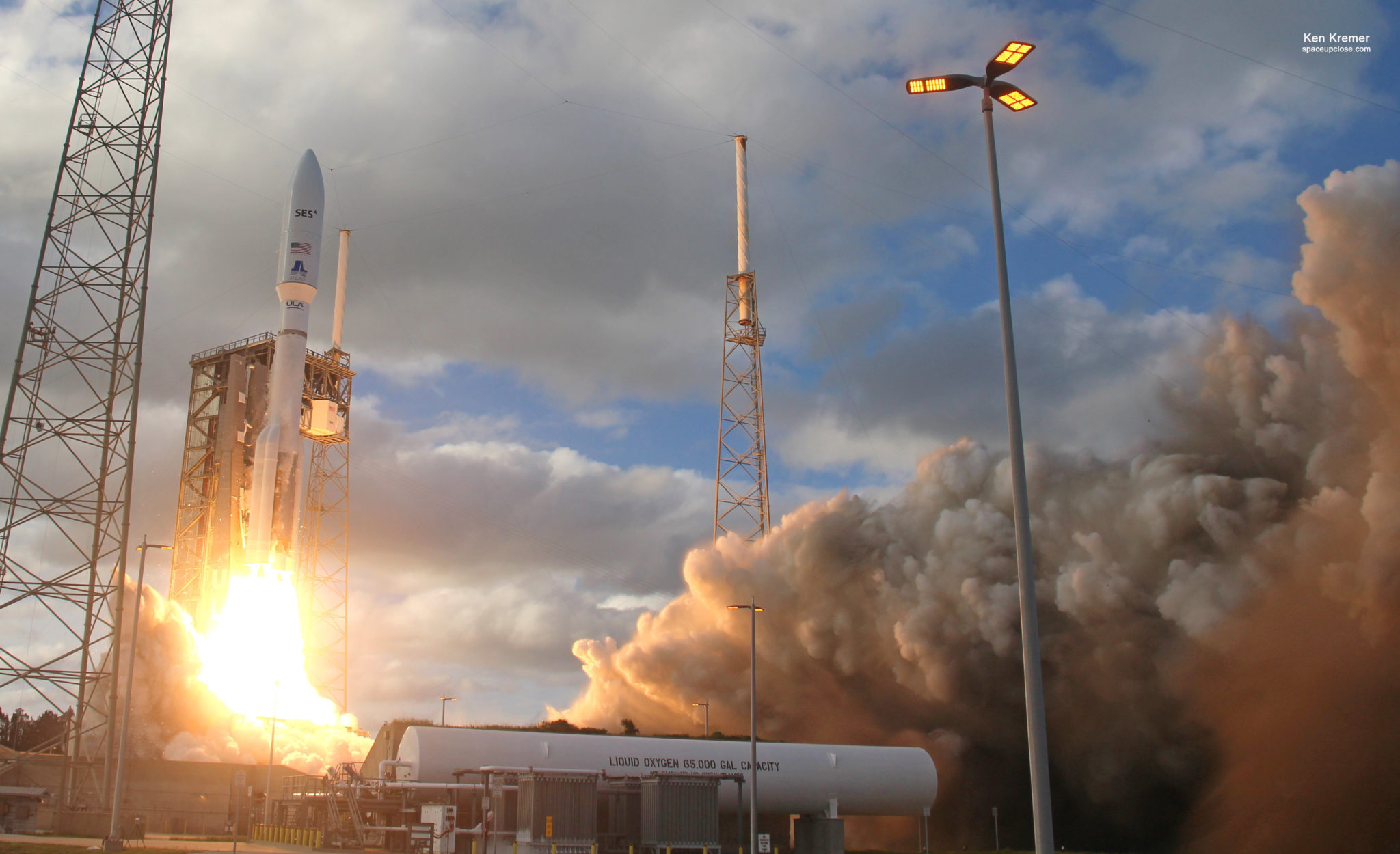 Space Coast Launch Triad Starts with ULA Atlas V Lofting SES TV Commercial Comsat Duo: Photos ...