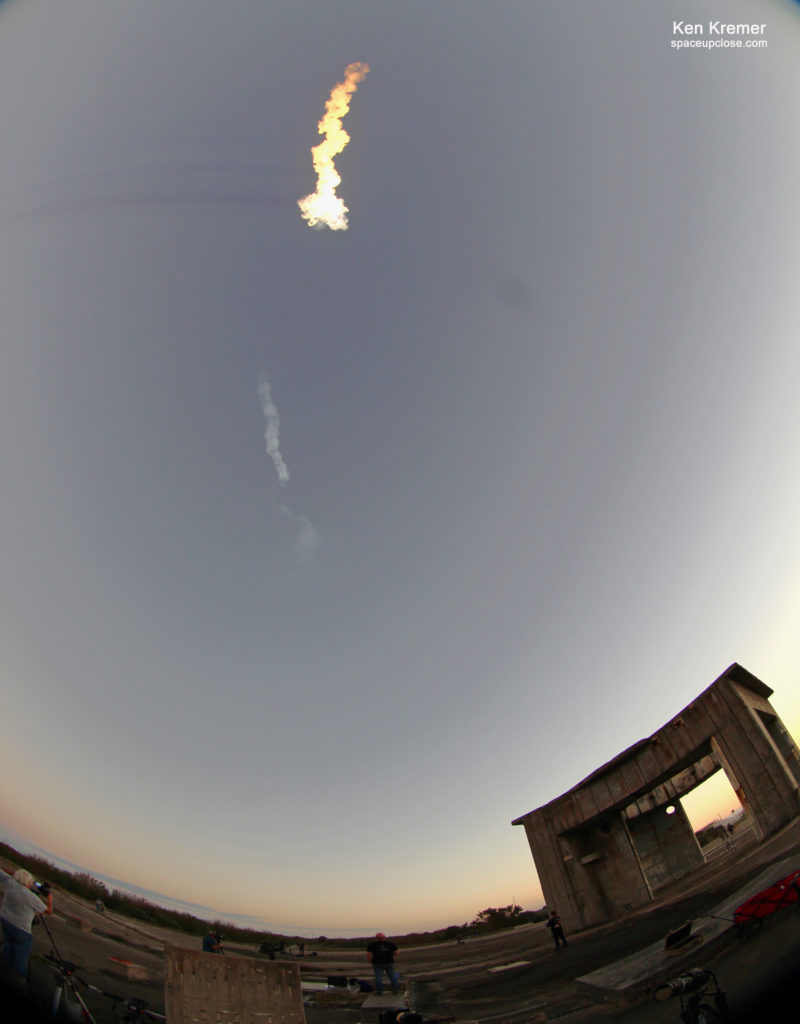 Spectacular Sunset Launch and Cape Landing on 1st SpaceX Mission for ...