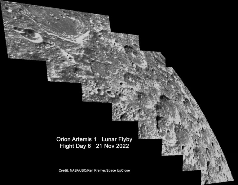 Orion Capsule Captures Stunning Imagery of Tortured Lunar Surface ...