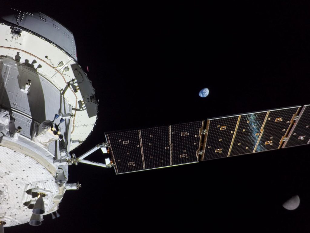 Orion Capsule Captures Stunning Imagery of Tortured Lunar Surface ...