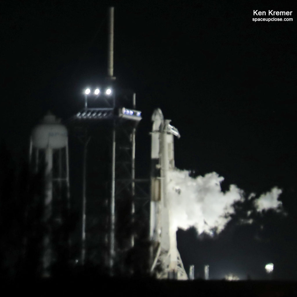 Beautiful Nighttime Liftoff for 27th NASA and SpaceX Dragon Cargo Mission to Space Station ...