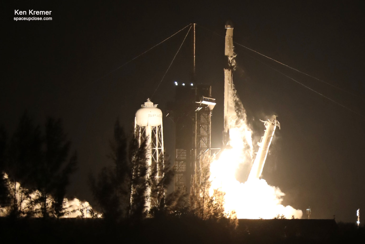 Beautiful Nighttime Liftoff for 27th NASA and SpaceX Dragon Cargo Mission to Space Station ...