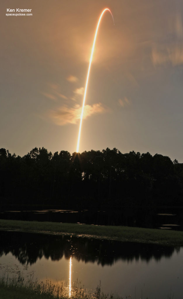 SpaceX Falcon 9 Launches Intelsat Galaxy 37 Comsat to Orbit from Space ...